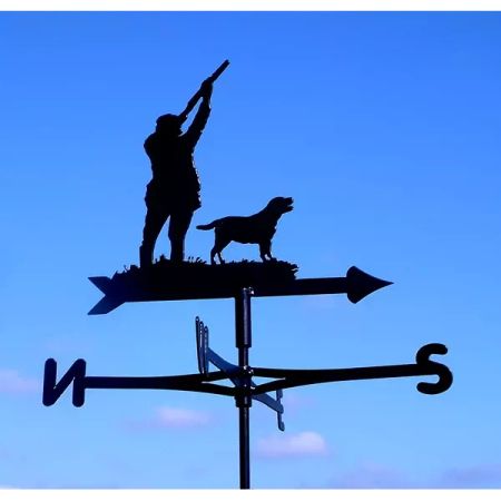 Buy Shooting With One Labrador Metal Weathervane only £74.99