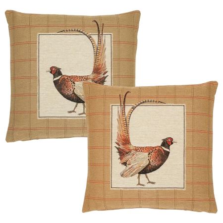 Buy Hines of Oxford Pair of Fantail Pheasant Left & Right Tapestry ...