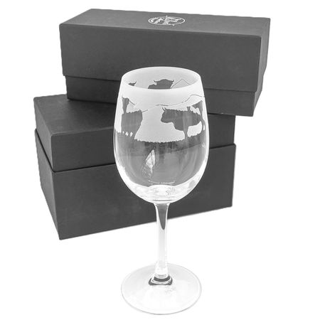Buy Animo Highland Cow Wine Glass only £17.99