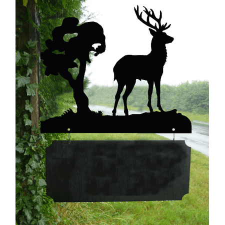 Buy Personalised Stag 'Stand Tall' Hanging House Name Sign only £85.00