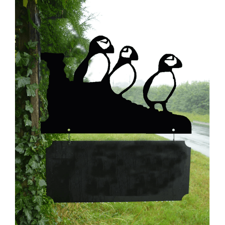 Buy Personalised Puffin Hanging House Name Sign only £85.00