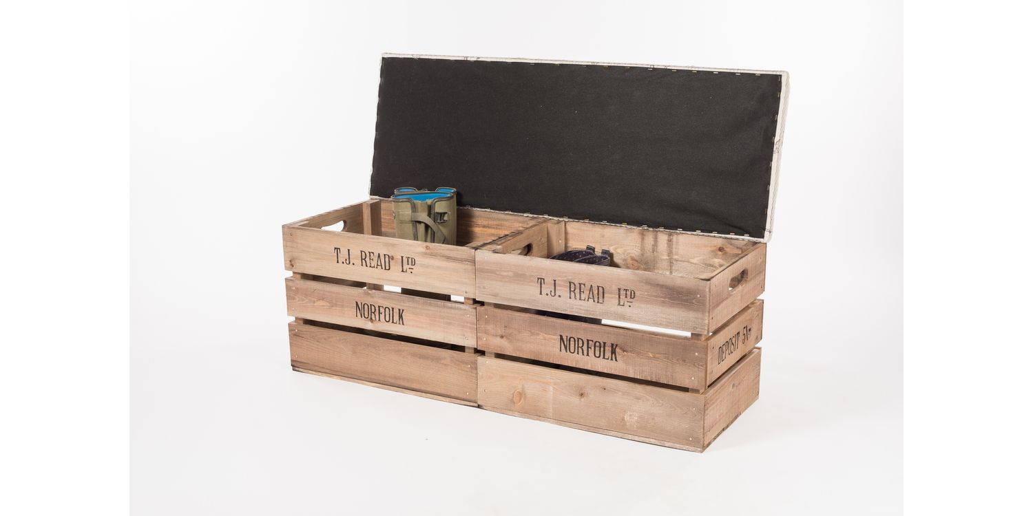Buy Red Dot Hare Apple Crate Storage Bench only £245.00