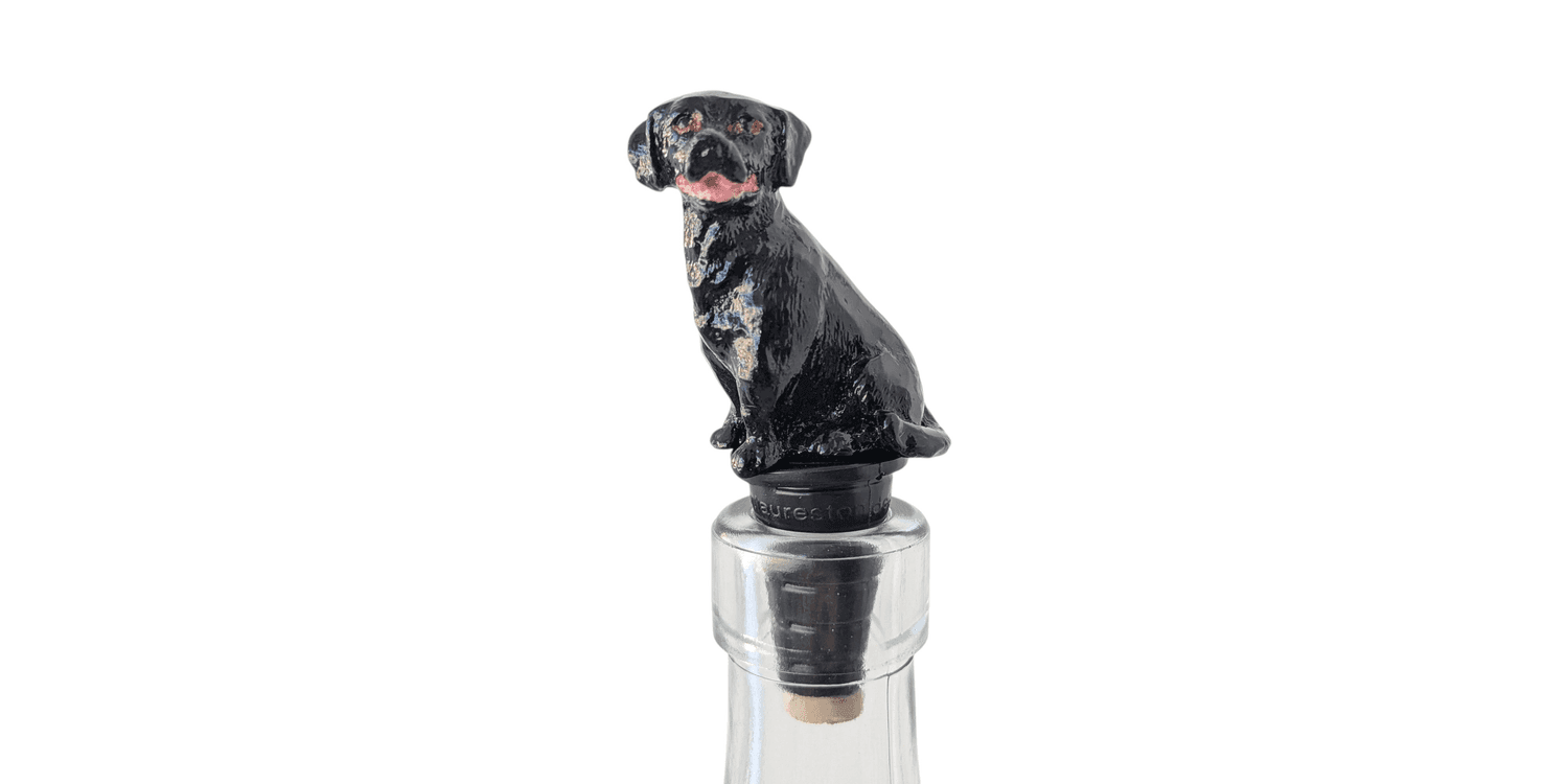 Buy Black Labrador Dog Bottle Stopper/Wine Saver only £6.99